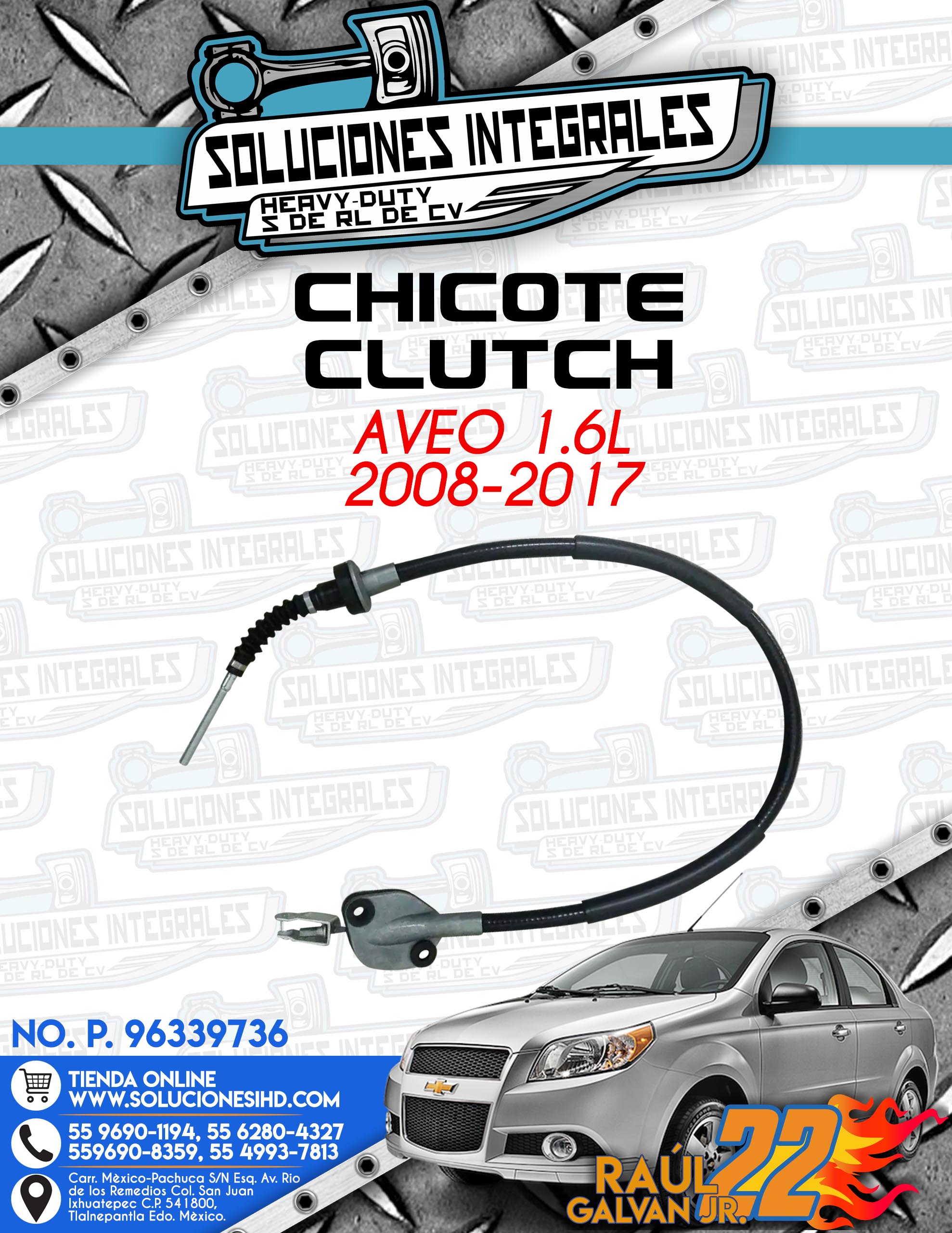 CHICOTE CLUTCH AVEO 1.6L 2008-2017 – Soluciones IHD