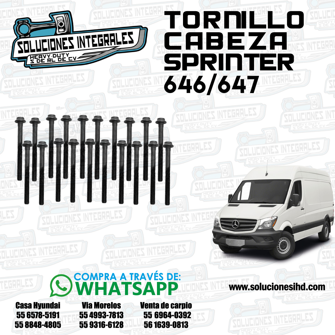 TORNILLO CABEZA SPRINTER 646/647 - Soluciones IHD